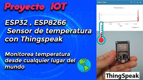 sensor de temperatura con esp32 thingspeak iot sending data to