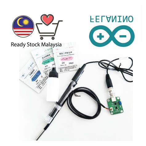 analog ph sensor module kit with ph standard for arduino shopee malaysia