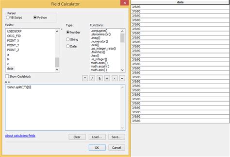 arcgis desktop selecting numbers within the slash