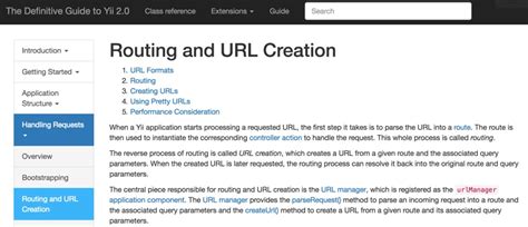 programming with yii2 routing and url creation