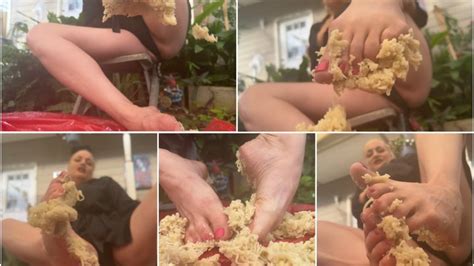 Mistress Genevieve Makes You Her Foot Slave Stepping In Ramen And