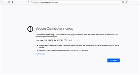 secure connection failed error with dpi for