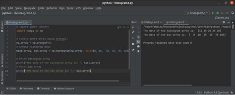python numpy histogram tutorial linux hint