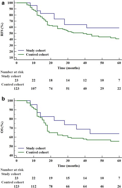 Recurrence Free Survival Rfs A And Overall Survival Os B Of The