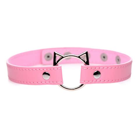 Master Series Kinky Kitty Choker Collar Pink Janets Closet