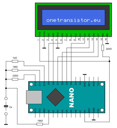 autoranging capacitance meter with lcd display · one