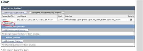 using ldap accept query on same listened with multiple ad domains