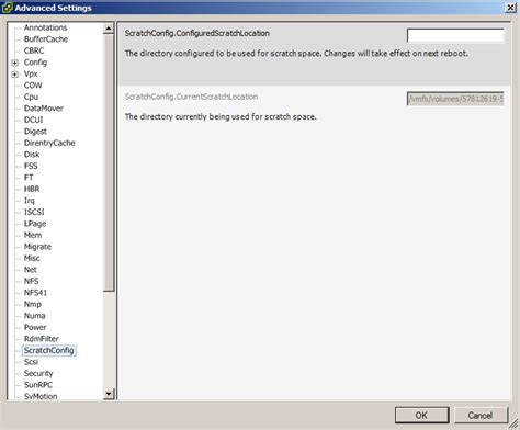 configure persistent scratch partition for esxi logs vmware insight