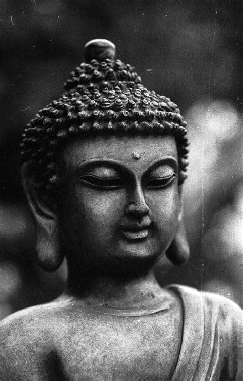 Free Images Black And White Monument Statue Portrait Buddhism