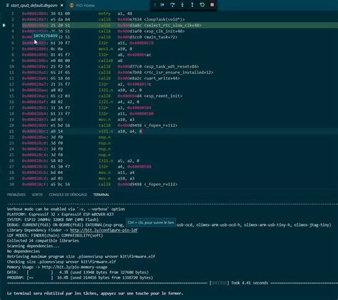 esp32 and pio unified debugger debugging platformio community images