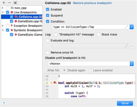 run and debug configurations features clion