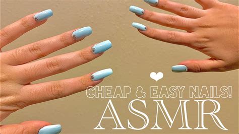 Asmr Doing My Nails Cheap And Easy Youtube