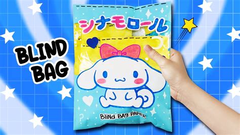 Blind Bag Paper 💙 Cinnamoroll 🔷 Asmr Unboxing Sanrio Blind Bags