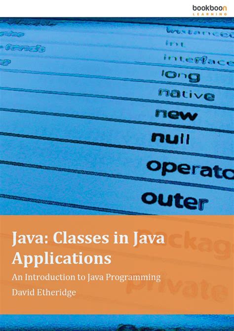 java classes in java applications an introduction to java programming