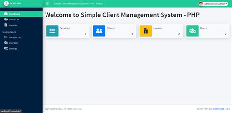 simple client management system in php with source code free source