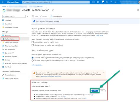 azure ad authentication methods summary reports using