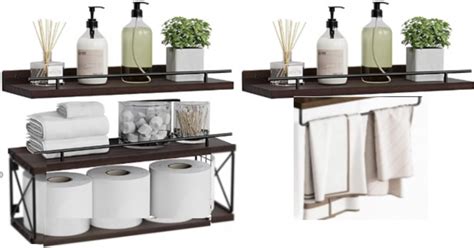 Fixwal 3 1 Tier Bathroom Shelves Over Toilet 15 8in