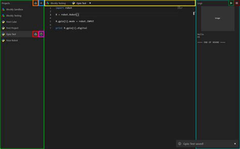 using the editor robocon
