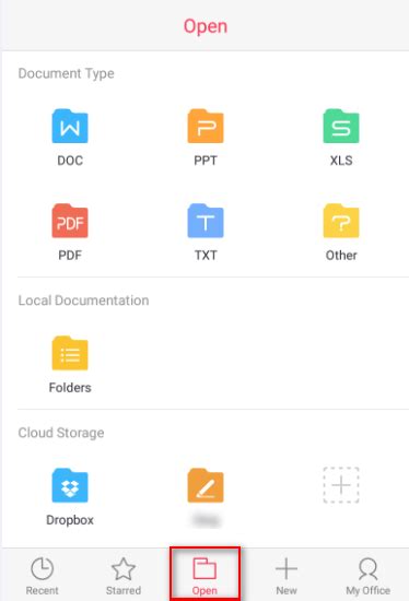 how to edit documents in filecloud using wps in android