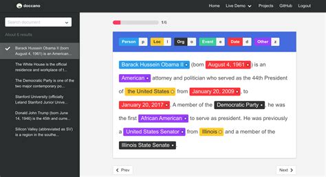 doccano document annotation tool