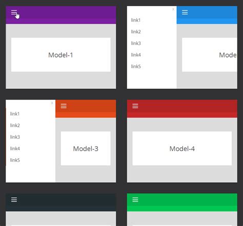 menu model coding diseño web diseño de paginas web diseño de app