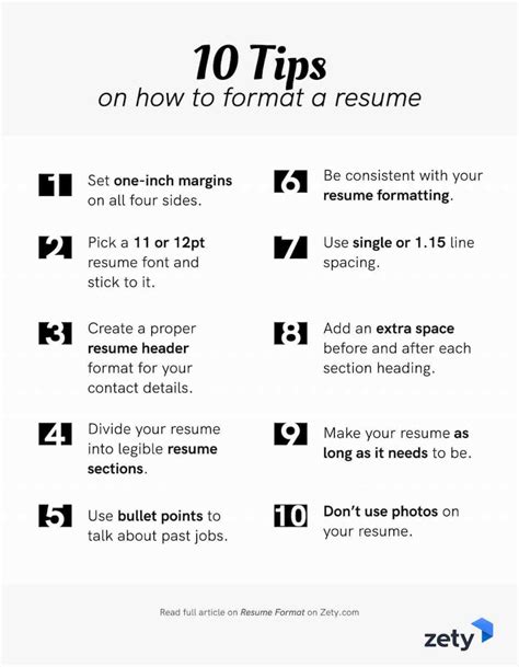 Resume Format 2024 Word Guide Vida Allyson