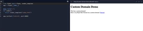 how to use a custom domain with replit replit