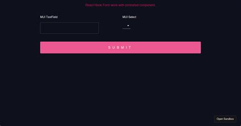 react hook form rhfinput codesandbox