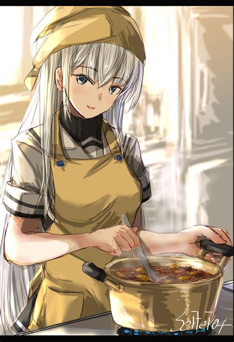 艦これ「今日は冬月がカレーを作ってくれました。 艦これ 冬月生誕祭2023 冬月進」 Seiteiのイラスト