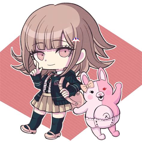 Nanami Chiaki And Monomi Danganronpa And 1 More Drawn By Fol0050