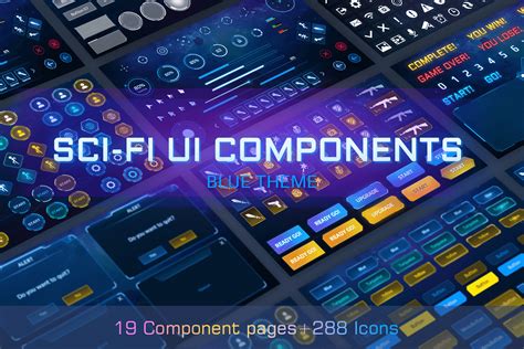 sci fi ui components v1 free download unity asset