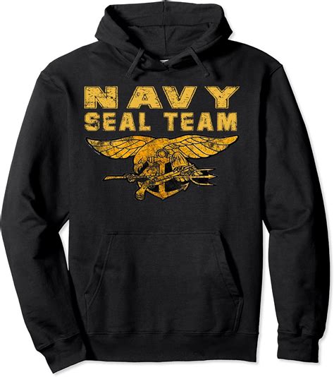 U S Navy Seal Team Original Navy Logo T Shirt Pullover Hoodie Amazon