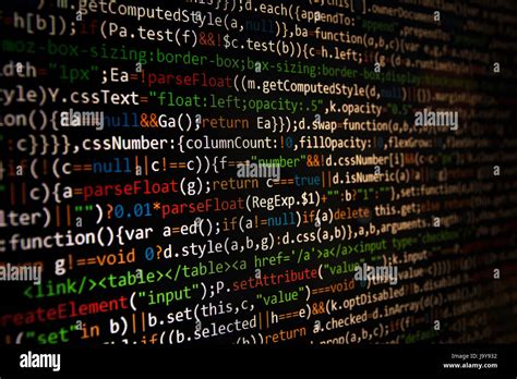 programming code abstract screen of software developer computer code