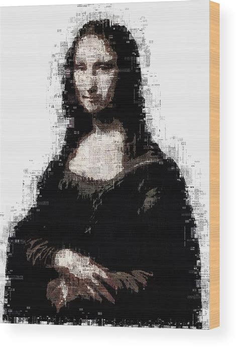 Leonardo Da Vinci Portrait Of Mona Lisa News Paper Remake Art
