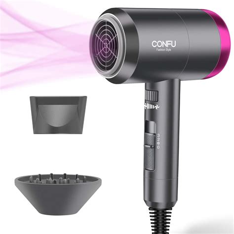 Confu 1800w Ionic Hair Dryer Lightweight And Portable Blow Dryer With