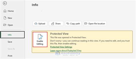 cannot edit excel file in protected view 3 reasons with solutions