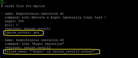 ansible error handling tutorial explanation and example