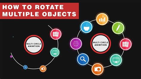how to animate multiple circle rotation in after effects motion