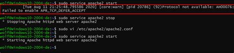 apache mysql und php in subsystem für linux 2 wsl2