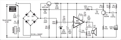 Telephone Receiver Detailed Circuit Diagram Available
