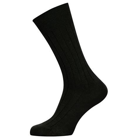 John Smedley Cira Cotton And Wool Blend Socks In Black