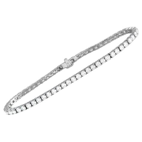 Lb Exclusive 18k White Gold 3 32ct Diamond Tennis Bracelet Mf06 121823