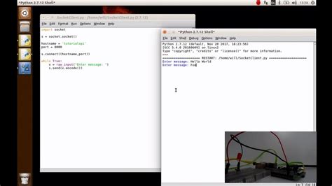socket tutorial p 1 communicating between two python devices youtube
