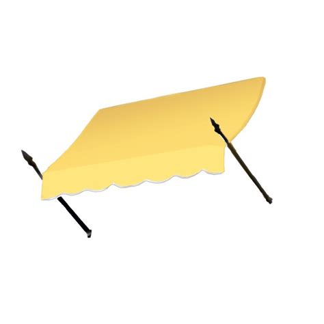 Awntech New Orleans 40 5 In Wide X 16 In Projection Yellow Solid Fixed