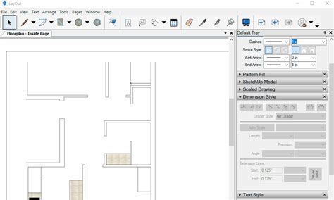 dimension text label orientation layout sketchup community