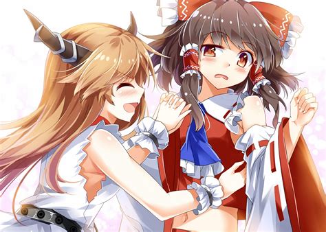 обои Иллюстрация аниме Художественное произведение Touhou рога