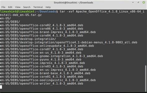 how to install apache openoffice on ubuntu 20 04 and linux mint 20