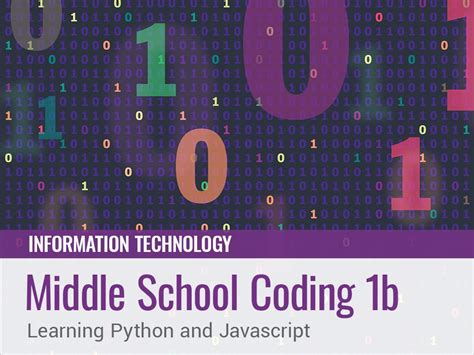 middle school coding 1b learning python and javascript
