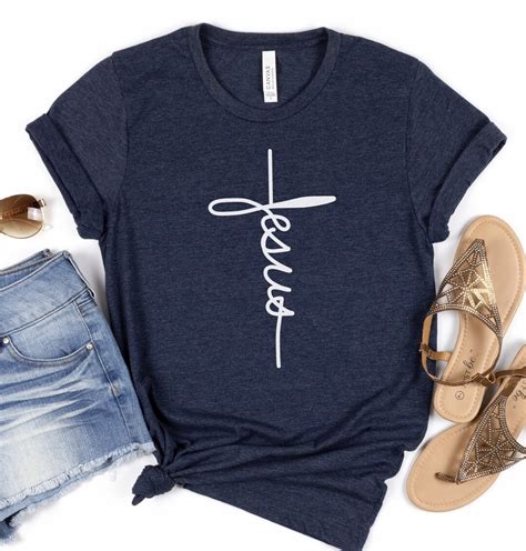 Jesus Cross Shirt Christian Shirts Etsy