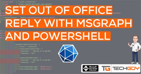 set out of office reply with powershell and ms graph api